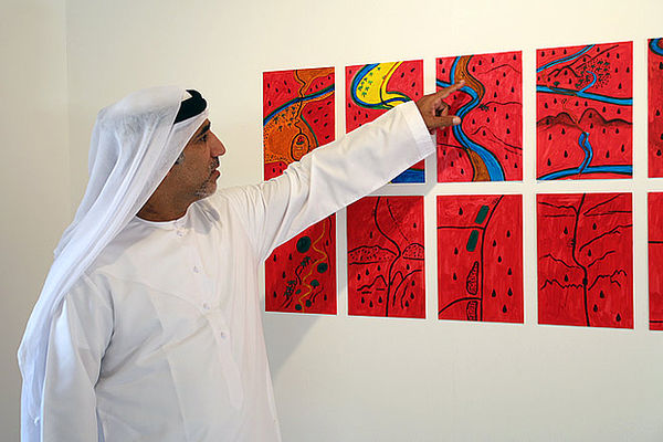 See: A selection of works by Abdullah Al Saadi, UAE representative at ...